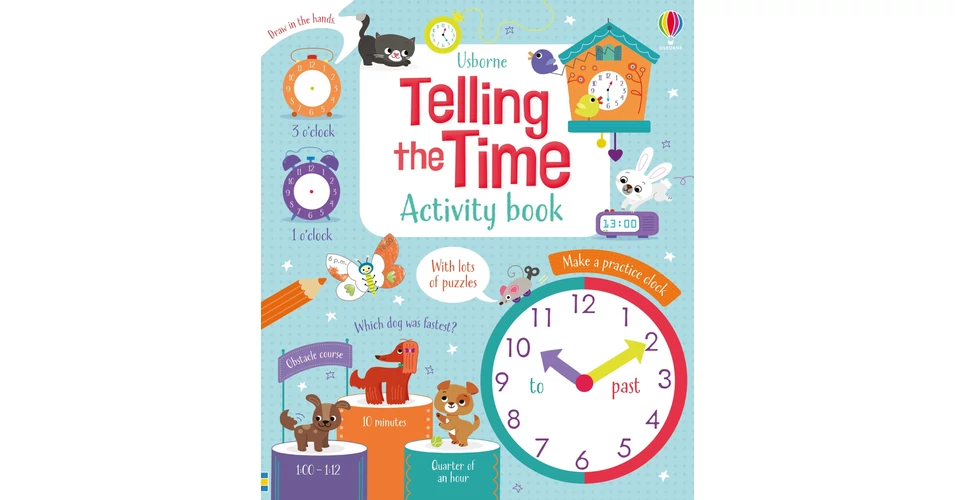 TELLING THE TIME ACTIVITY BOOK - Foglalkozató füzetek, készségfejlesztők